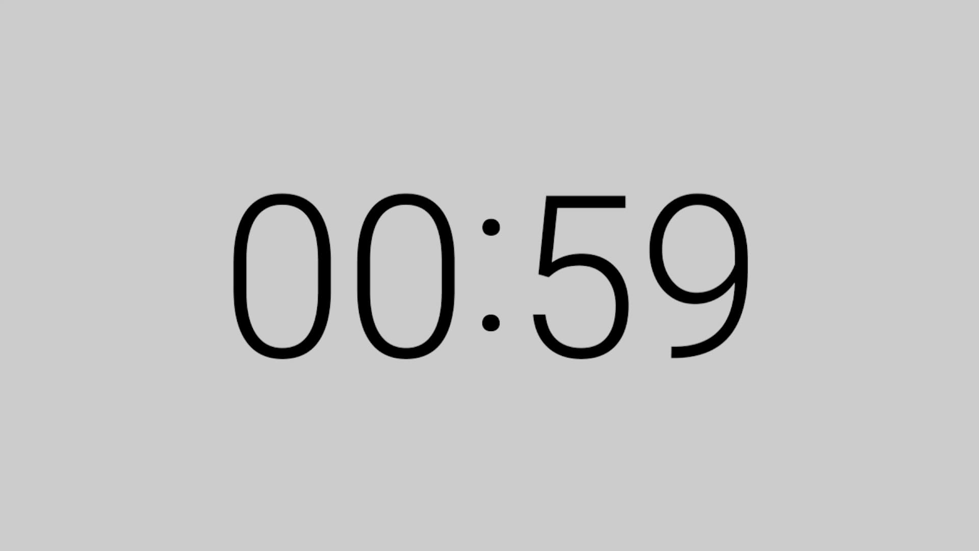 Free Minimal Countdown Timer (1 Minute) – Thin Line Design - Mirin’s ...